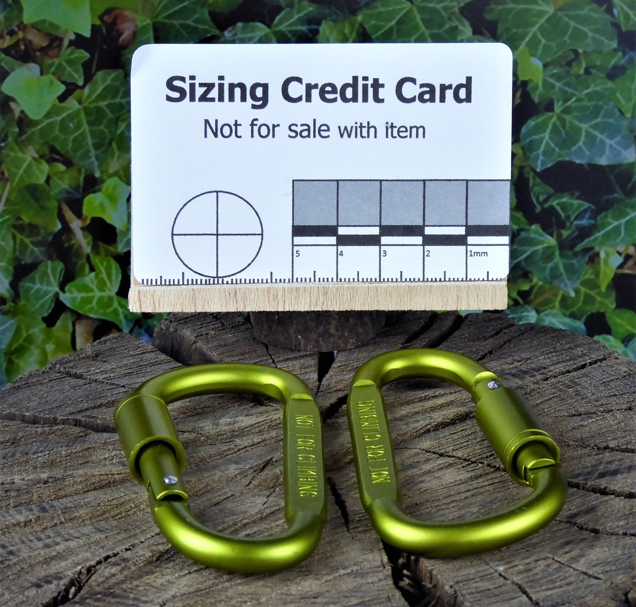 2 x Green Smooth Screw gate Carabiner . – Hugginsattic