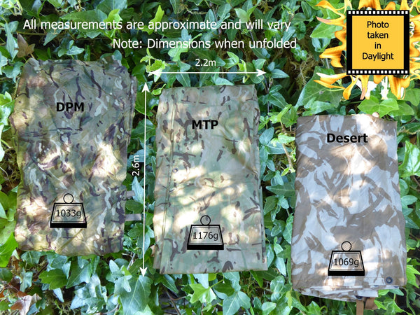 BRITISH ARMY Basha Grade 1 USED DPM MTP Desert – Hugginsattic