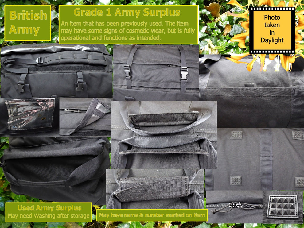 British Army Surplus Deployment Bag Rucksack – Hugginsattic