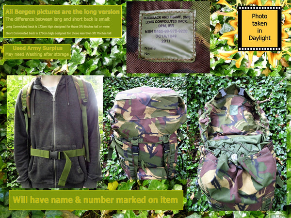 British Army Surplus DPM Bergen 100 Litre – Hugginsattic