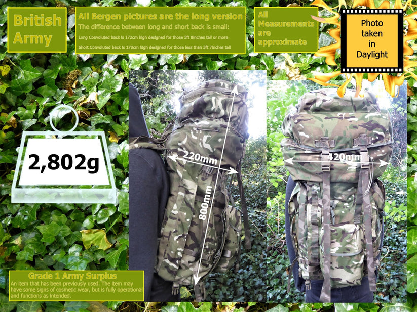British Army Surplus MTP Bergen 90 Litre – Hugginsattic