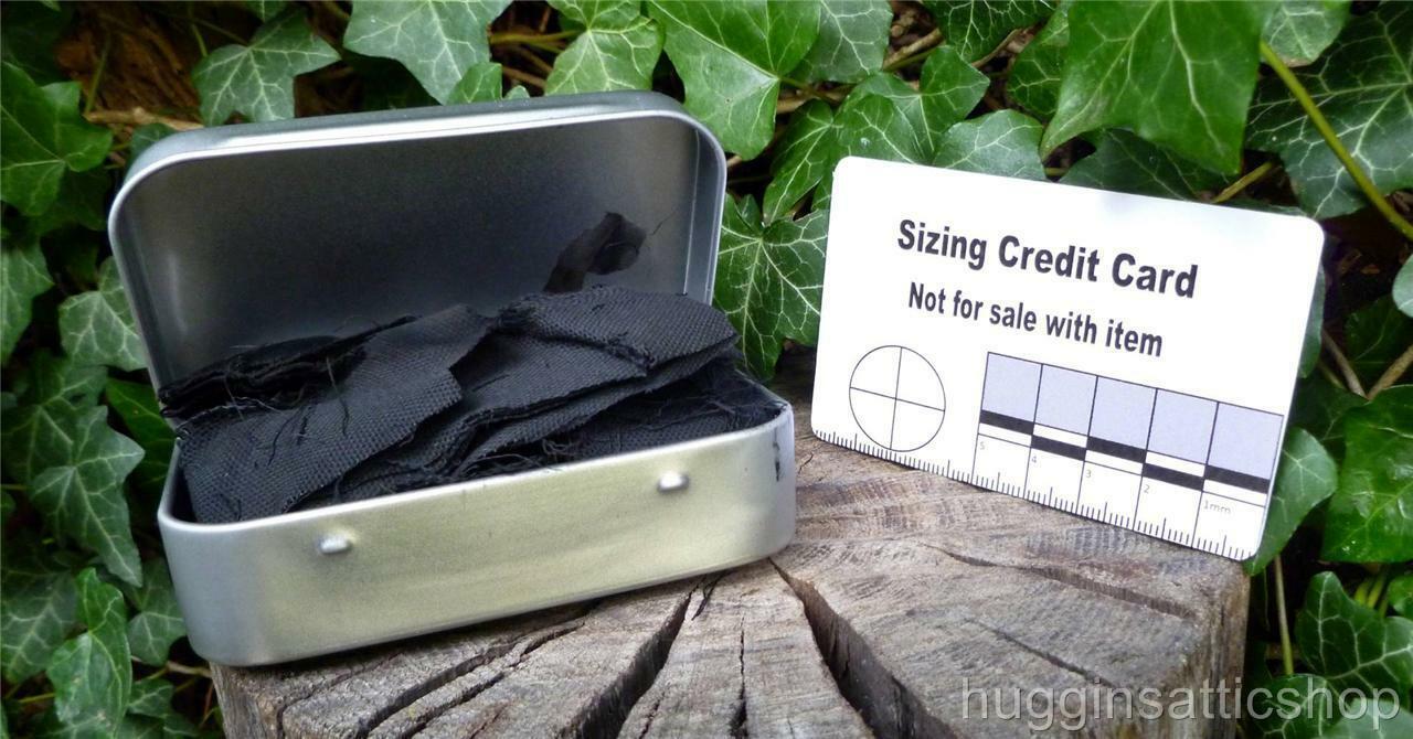 Char cloth in a 50ml Hinged tin for Firelighting – Hugginsattic