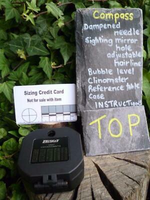 Compass in Case & Instructions with Clinometer, bubble level, sighting ...