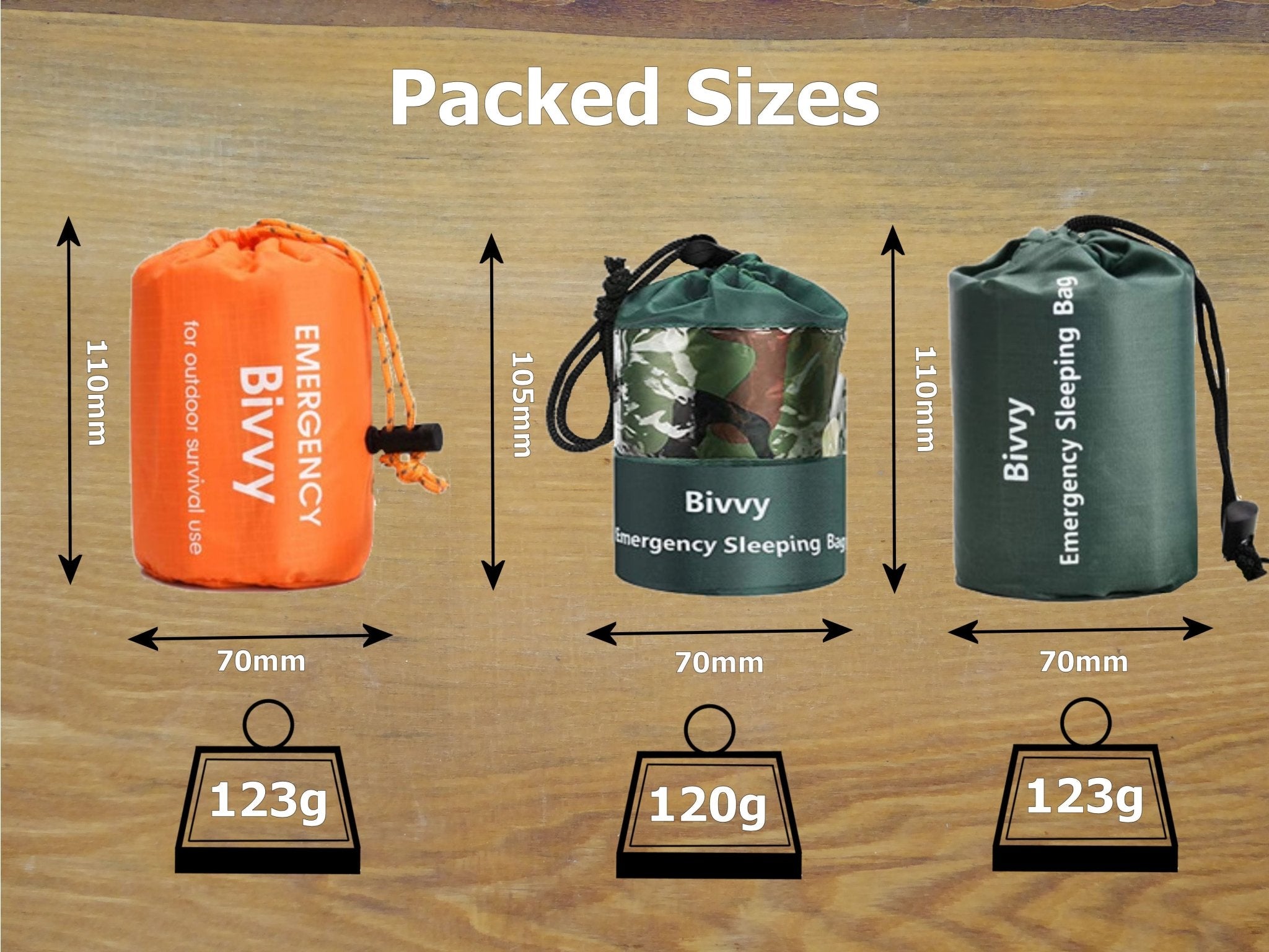 Emergency Bivy Sleeping Bag Bivi Compact and lightweight | Hugginsattic