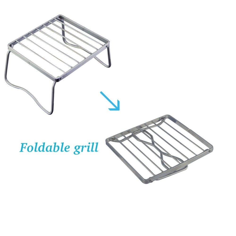 Folding Pan Stand - Bushcraft style - Medium – Hugginsattic