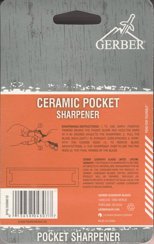 Gerber Pocket Ceramic Sharpener unpacked – Hugginsattic