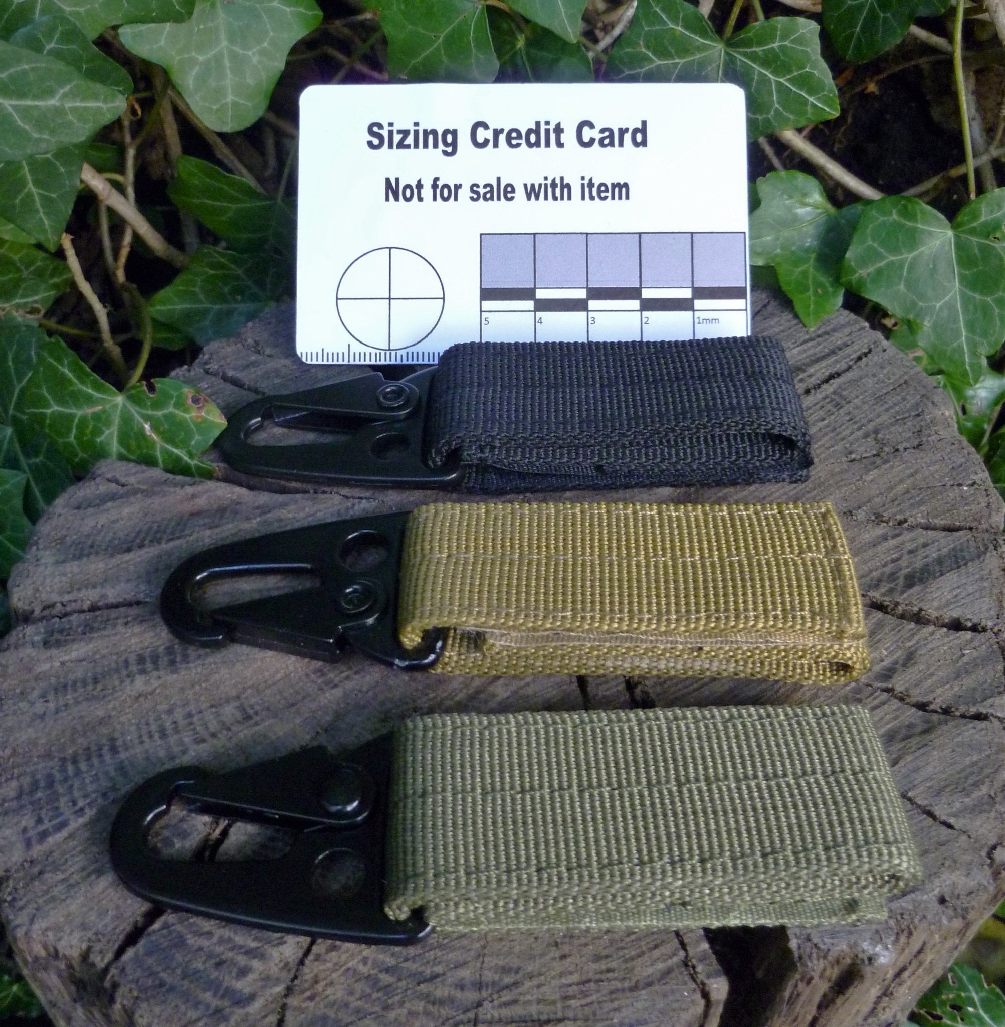 Hook & loop trigger clip (3 Colours) Molle Nylon Belt loop Lanyard key ...