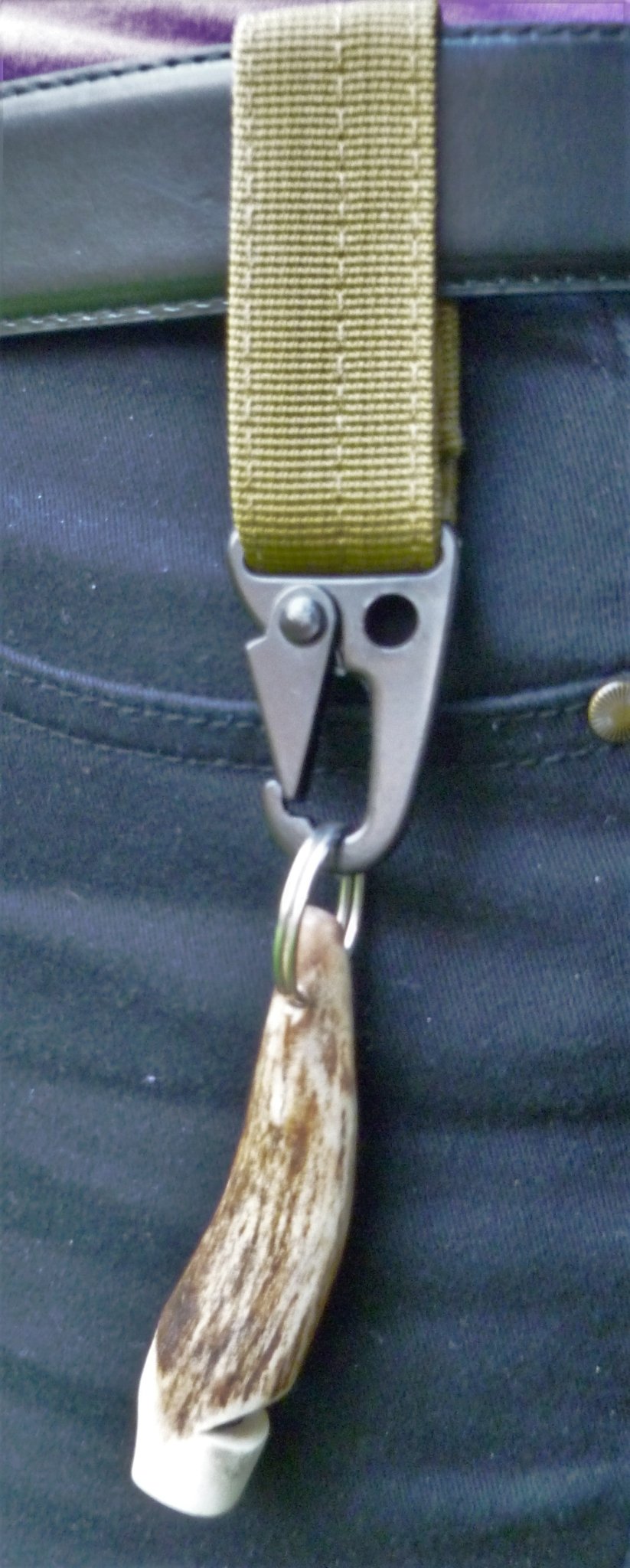 Hook & loop trigger clip (3 Colours) Molle Nylon Belt loop Lanyard key ...