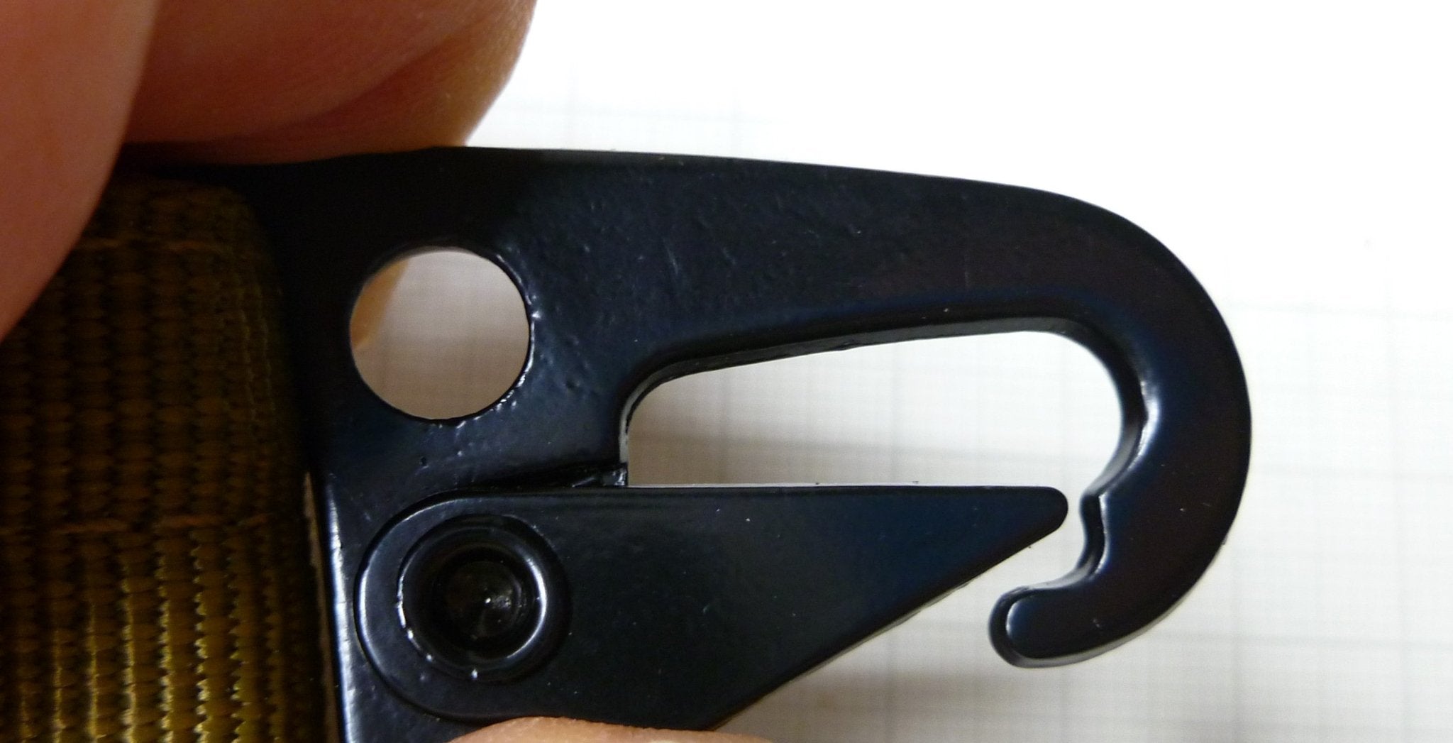 Hook & loop trigger clip (3 Colours) Molle Nylon Belt loop Lanyard key ...