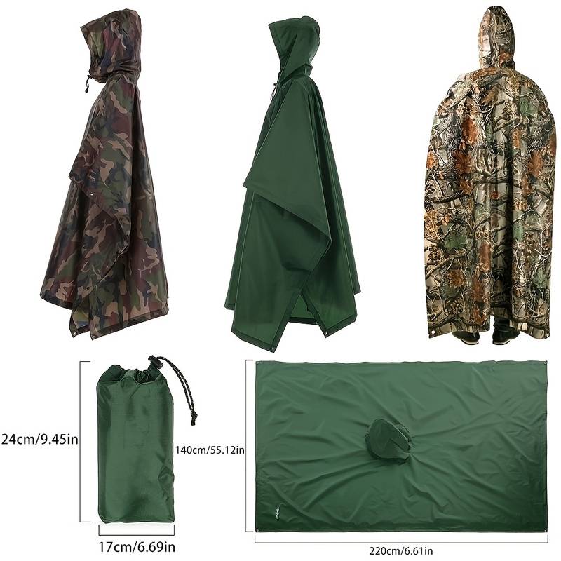 Large Poncho for over a person wearing a rucksack – Hugginsattic