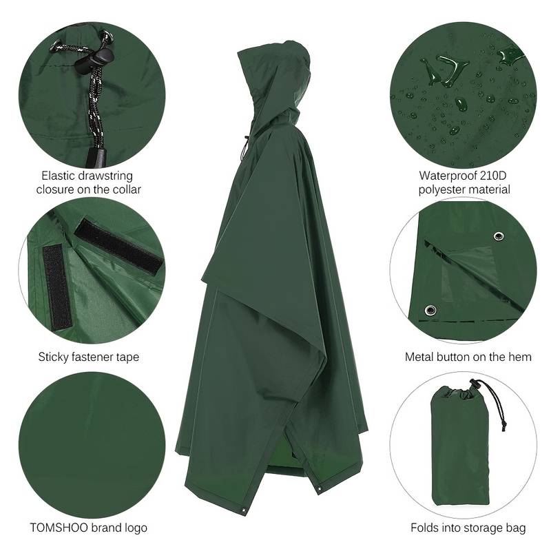 Large Poncho for over a person wearing a rucksack – Hugginsattic