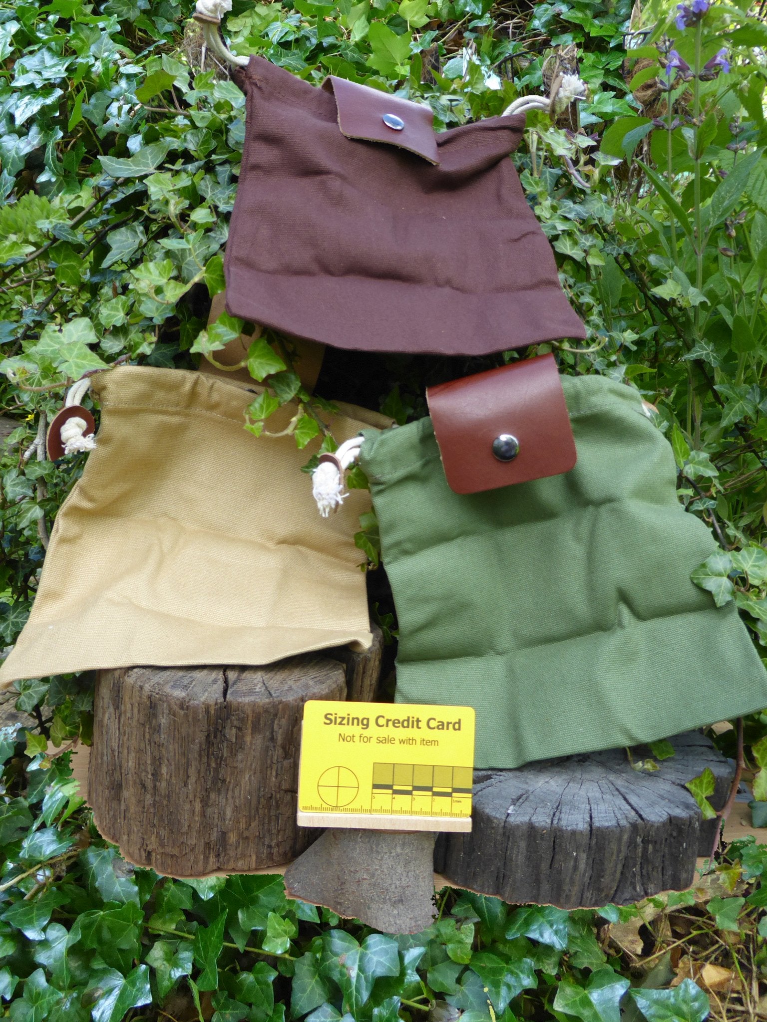 Leather & Canvas Belt Foraging Pouch in 4 Colours – Hugginsattic