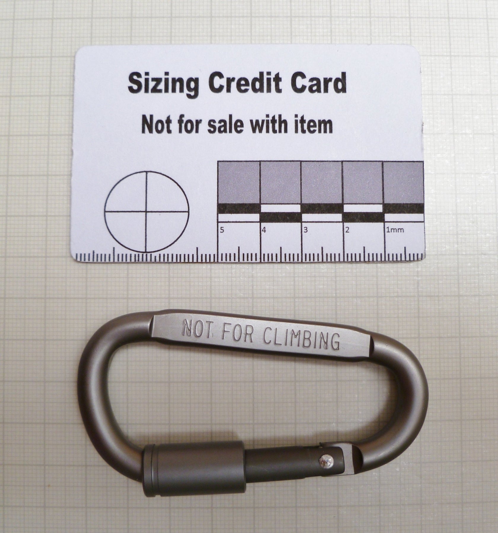 Pair of Grey Smooth Screw gate Carabiner | Hugginsattic