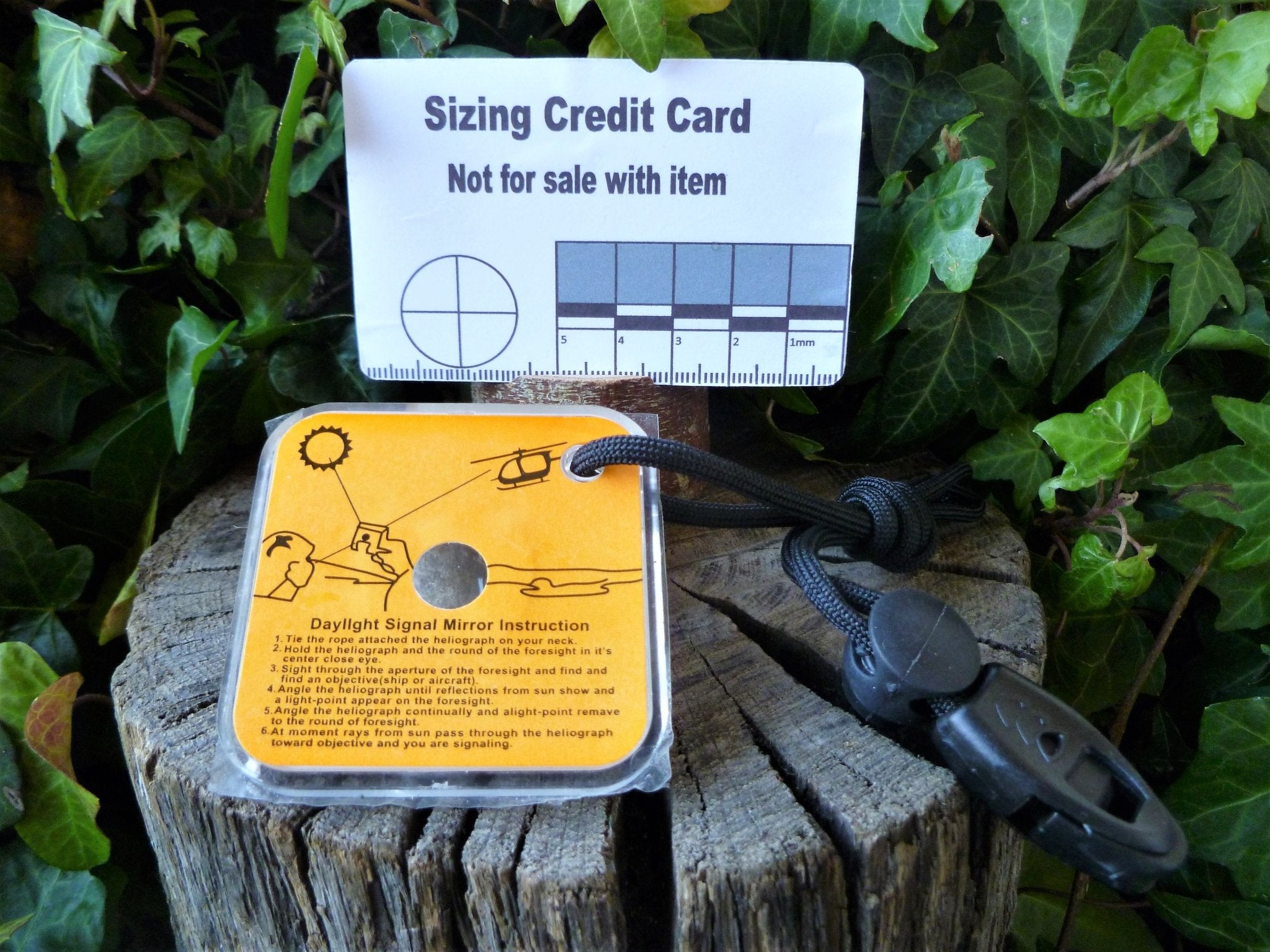 Signalling Mirror & Whistle Bushcraft Survival – Hugginsattic