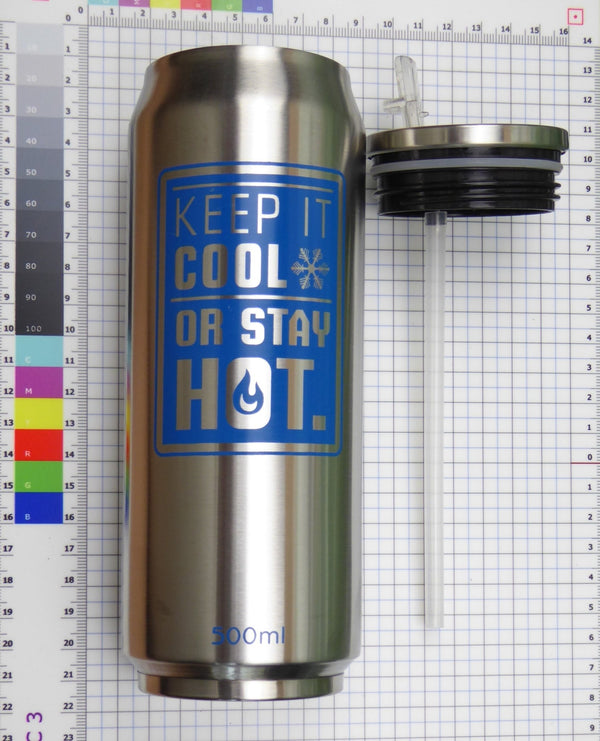 Stainless Steel Straw lid Bottle Hot Cold Flask – Hugginsattic
