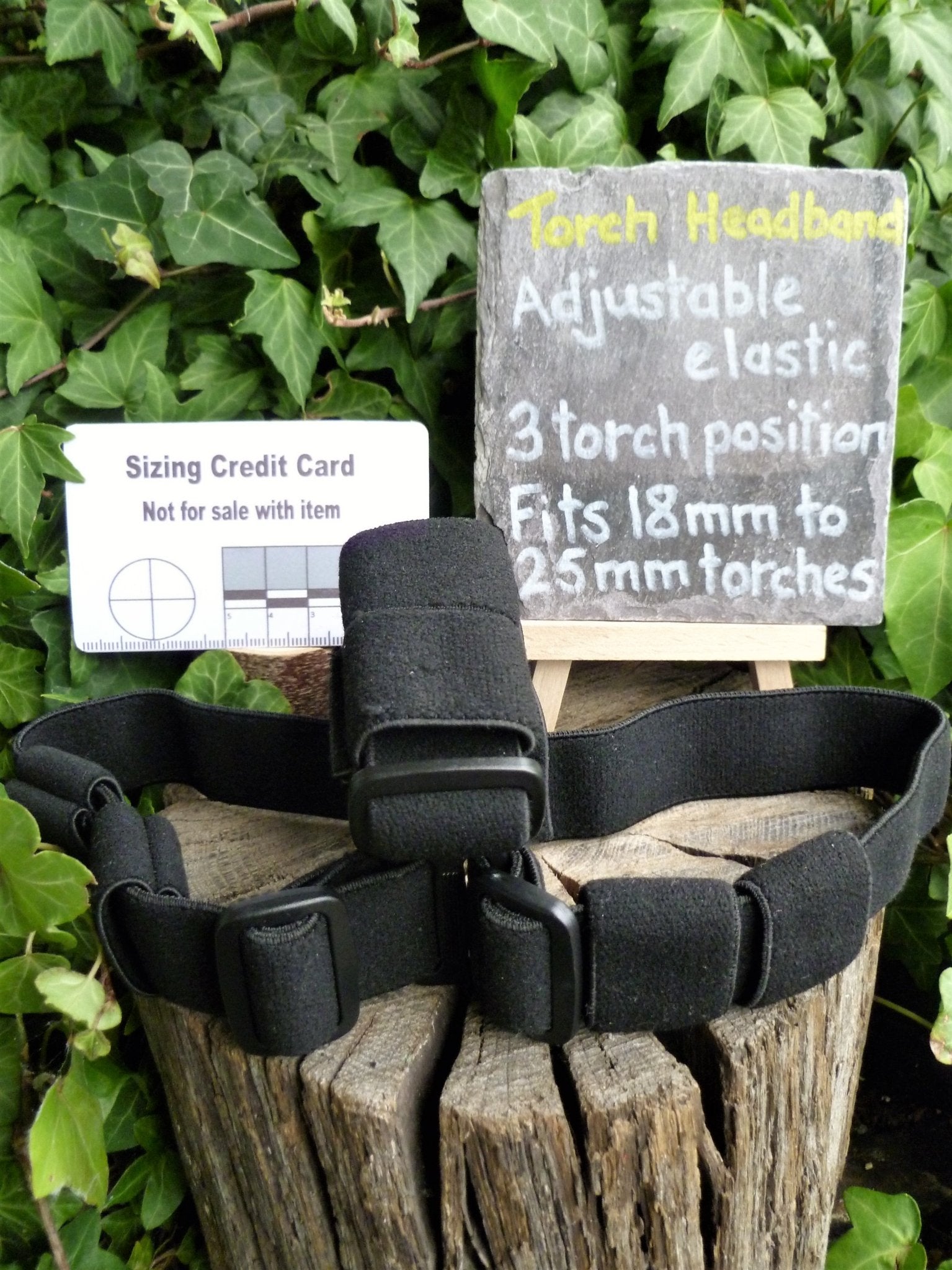 Torch Headstrap - elasticated - fits 18mm to 25mm torches | Hugginsattic