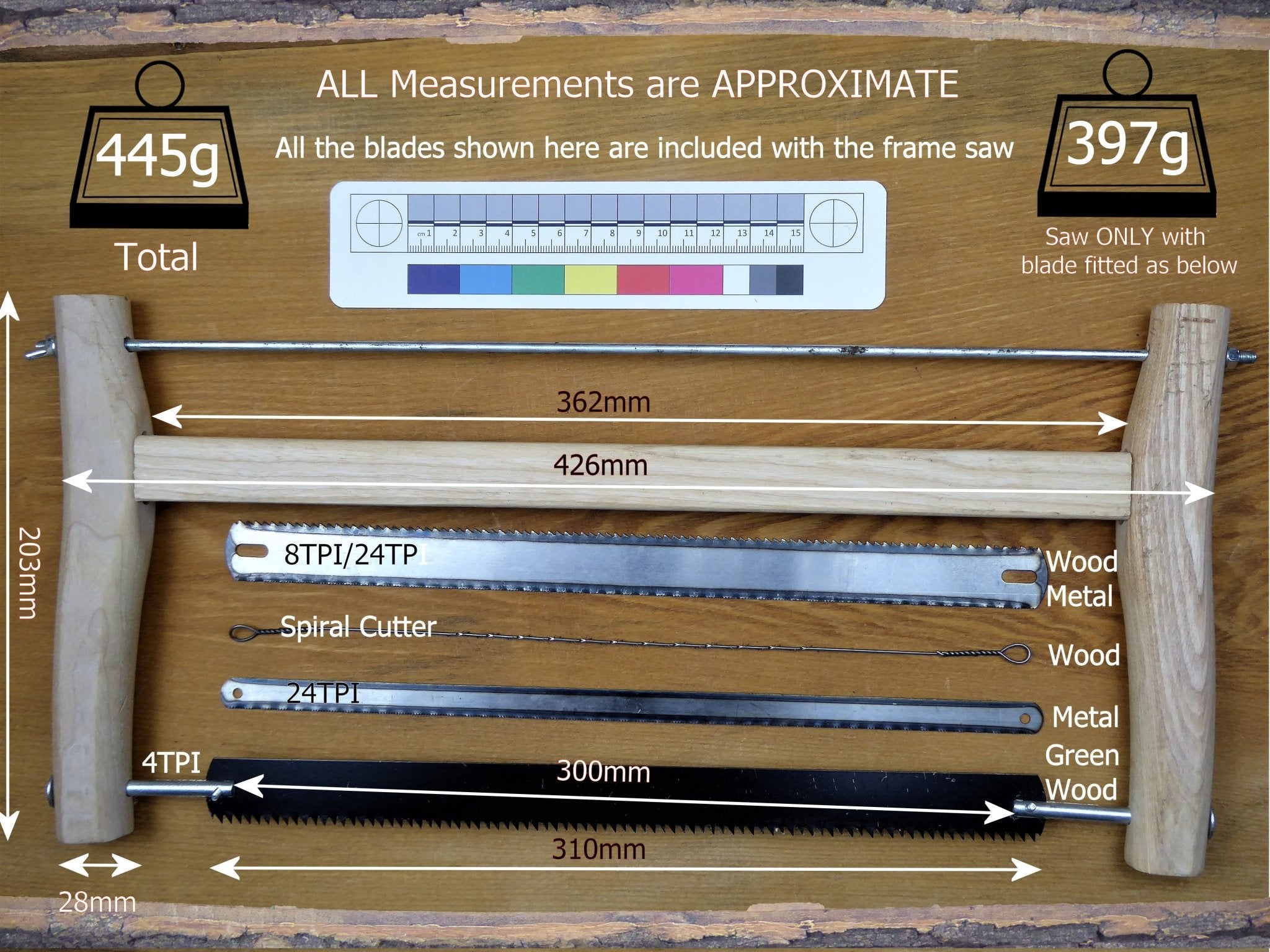 Wooden 30cm Collapsible Frame Saw lightweight, compact and versatile ...